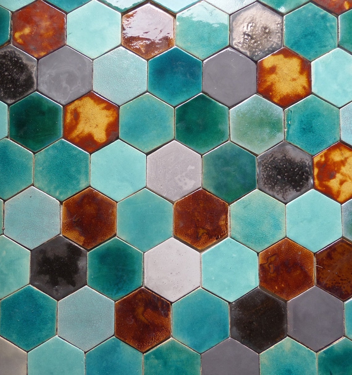Tiles Beautiful Turquoise and Friends - Etsy UK