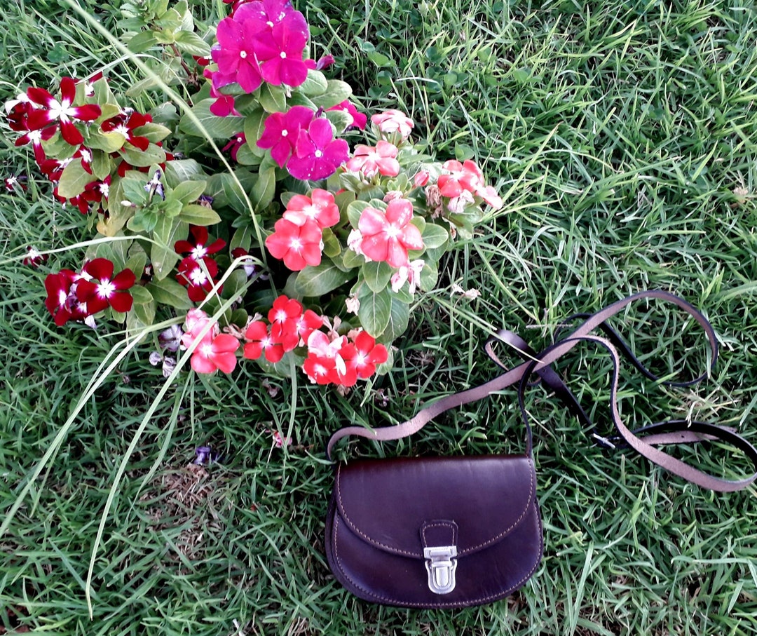 Small Leather Crossbody Purse, Mini Handmade Boho Bag, Made in Greece ...