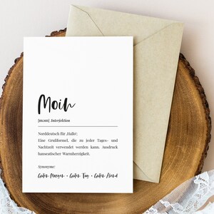 Printable Poster Card "moin" Definition | Art Print Card to Print, Self ...