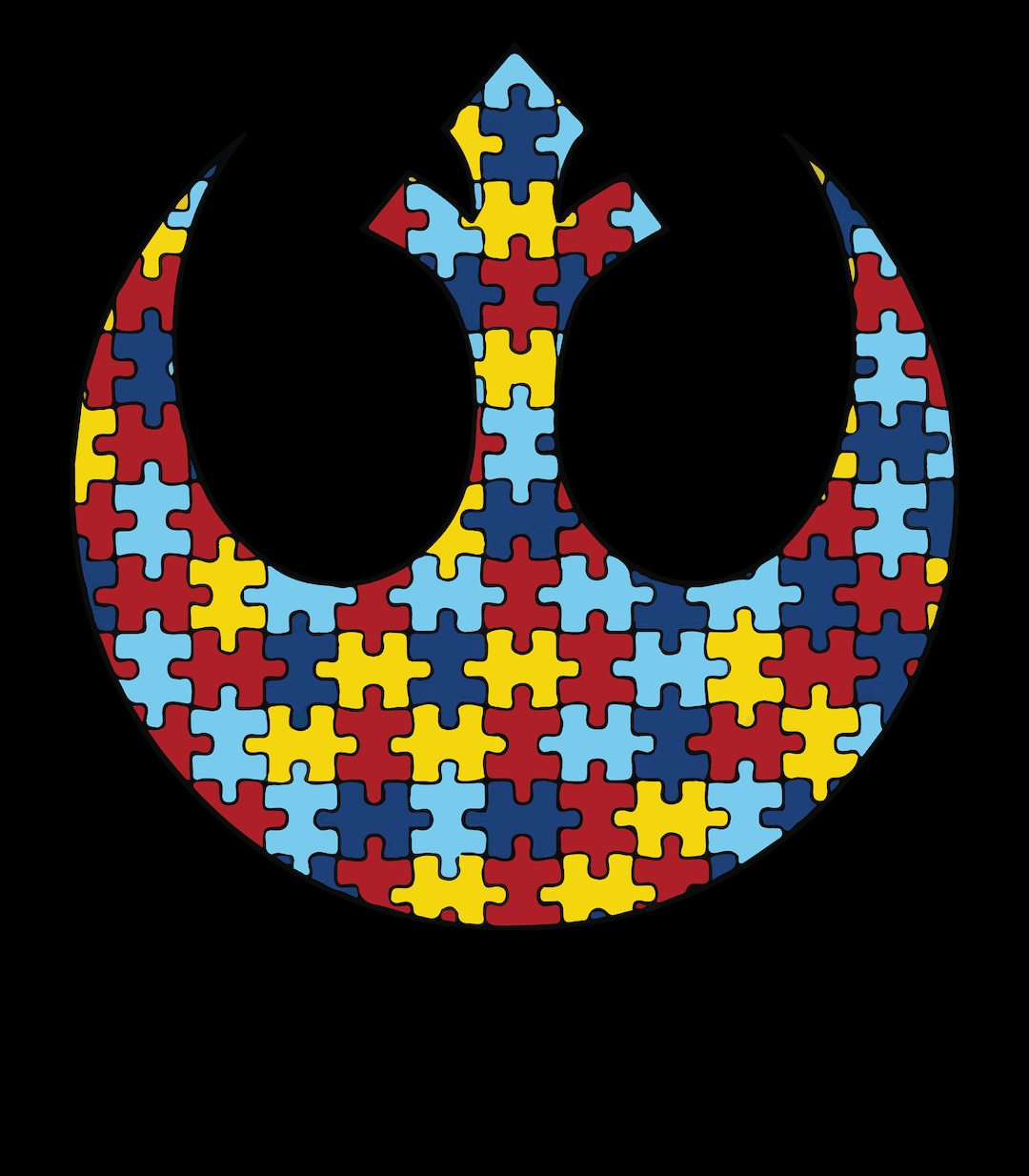 Autism Awareness PNG, Autism Puzzle Piece Rebels Star Wars, Autism ...