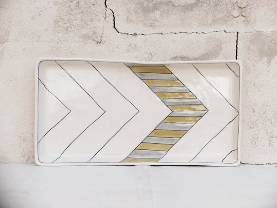 Decorative Trays Decorative Tray Serving Platter Serving Tray Ceramic ...