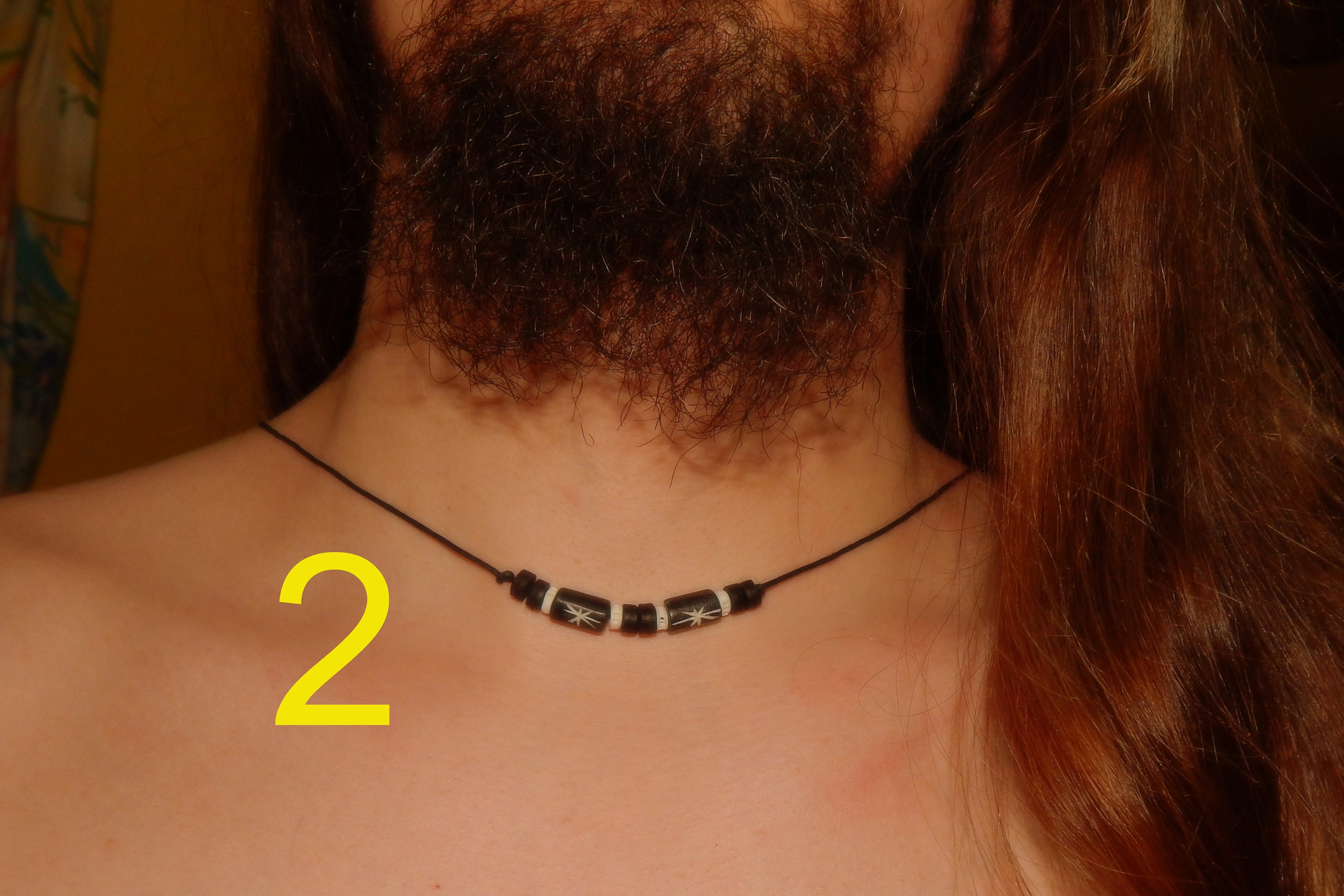 Collares de surf hechos de cuentas de coco y hueso joyería | Etsy