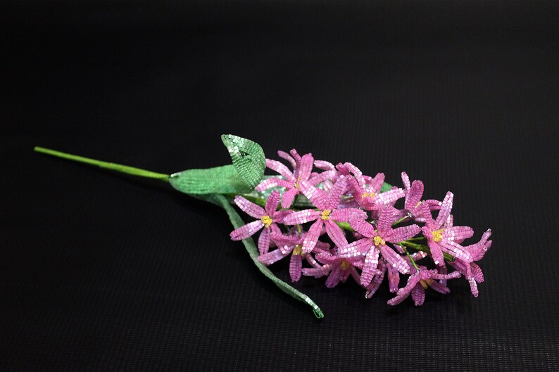 Hyacinth French Beaded Flower Beaded Hyacinth Beaded - Etsy