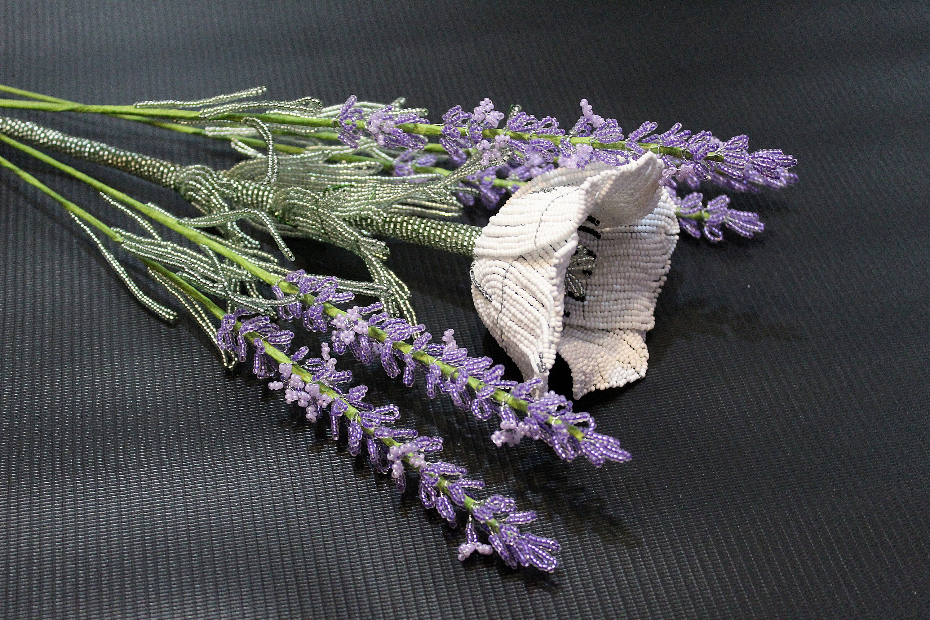 Lavender Poppy Bouquet Lavender Stems Poppy Stalk Set of 7 - Etsy
