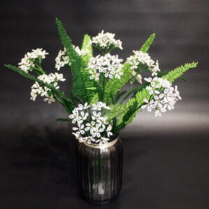 Fern, Beaded Flowers, French Beaded Flowers, Beaded Fern, Queen Anne's ...