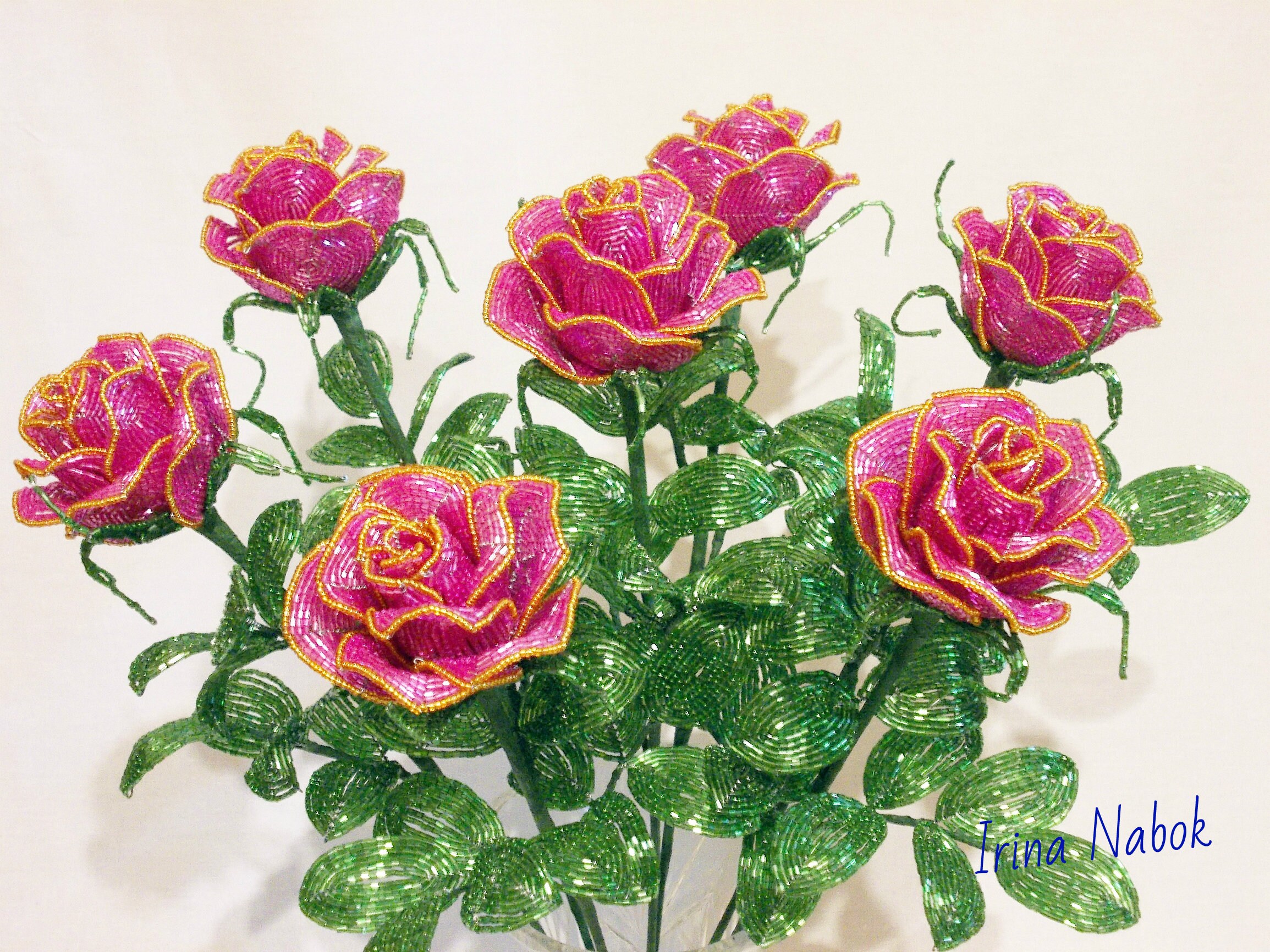 Beaded Roses Beaded Flowers Garden Flowers Beaded Flowers | Etsy