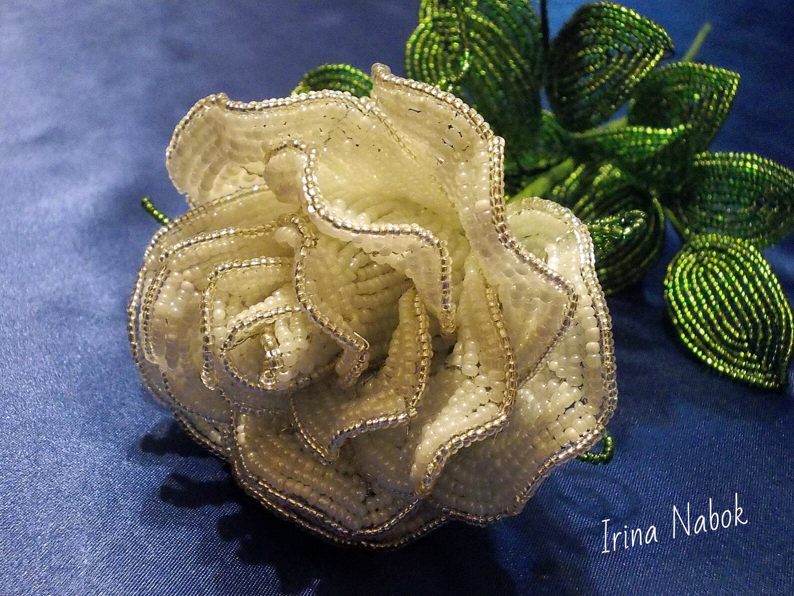 Roses Beaded Flowers Beaded Roses Artificial Flowers Home - Etsy