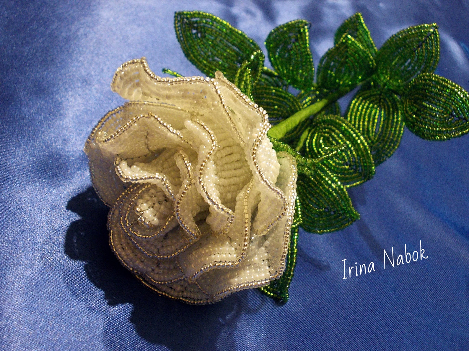 Roses Beaded Flowers Beaded Roses Artificial Flowers Home - Etsy