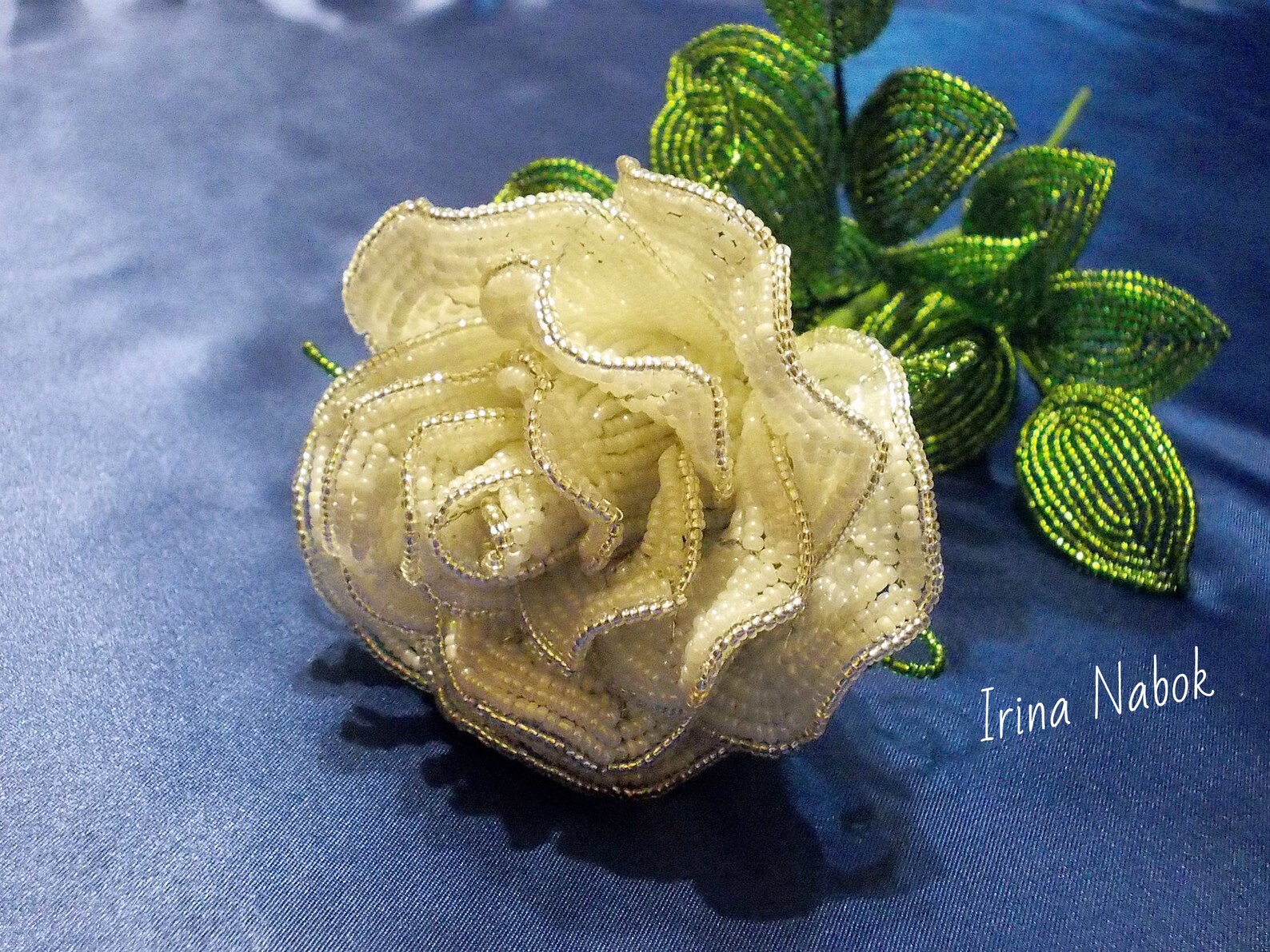 Roses Beaded Flowers Beaded Roses Artificial Flowers Home - Etsy