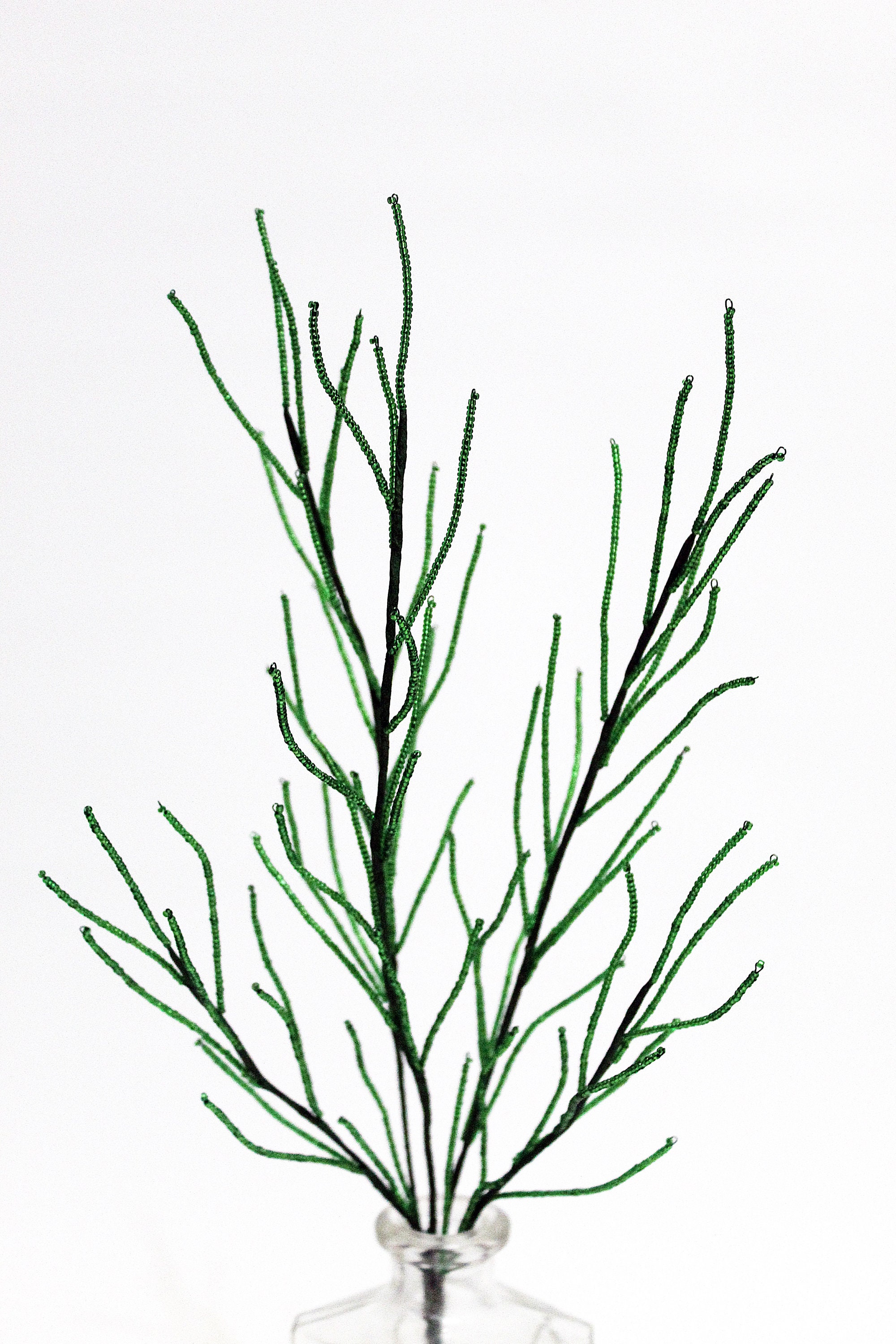 Decorative Branches Green Branches French Beaded Flowers - Etsy
