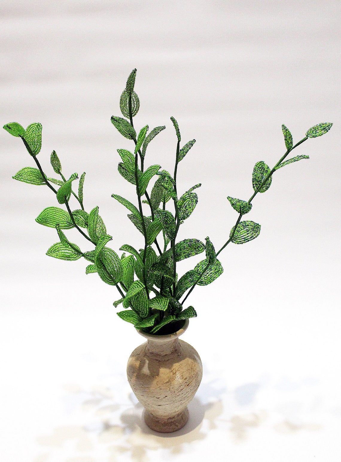 Set of 3 Green Branches Bouquet Greens Green Branches Made | Etsy