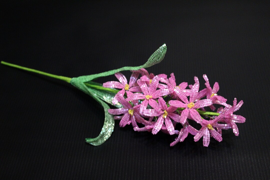 Hyacinth, French Beaded Flower, Beaded Hyacinth, Beaded Flower, Spring ...