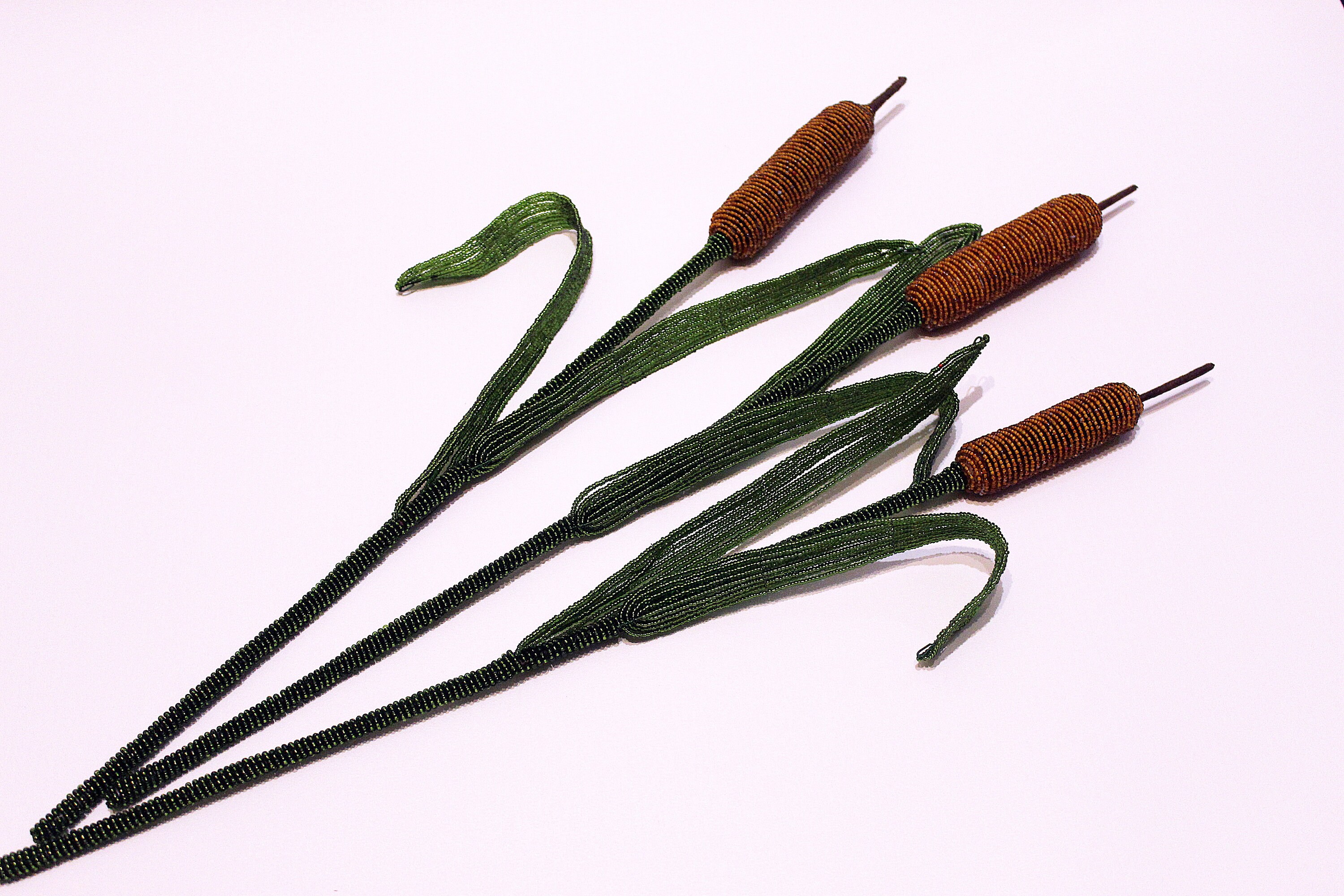 Set of 3 Reeds Reeds Stalks Reeds French Beaded Flower - Etsy