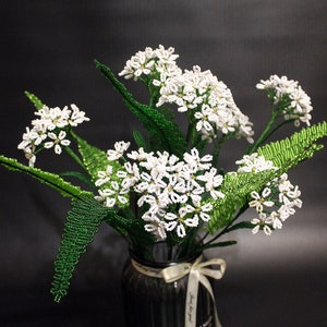 Fern, Beaded Flowers, French Beaded Flowers, Beaded Fern, Queen Anne's ...