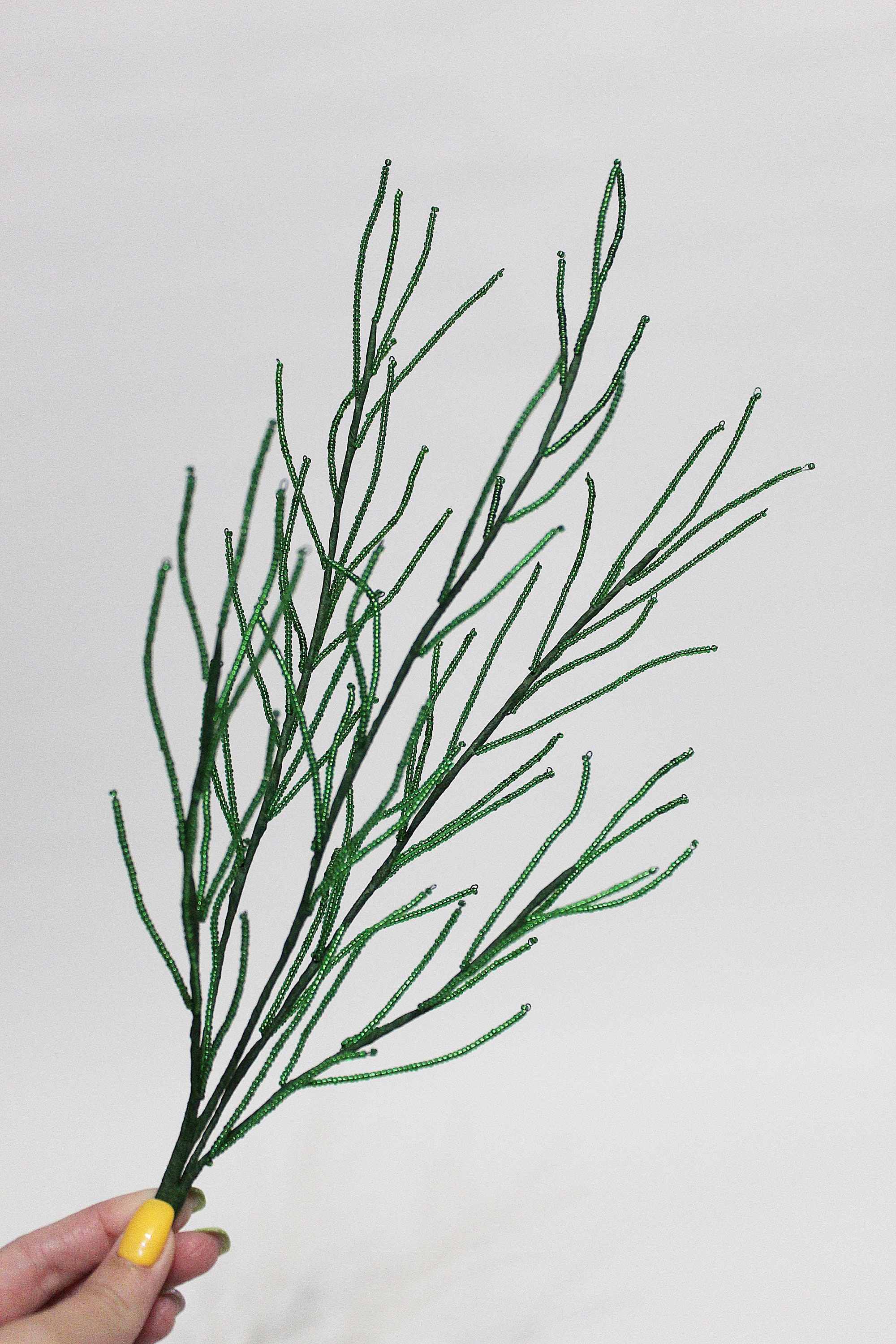 Decorative Branches Green Branches French Beaded Flowers - Etsy