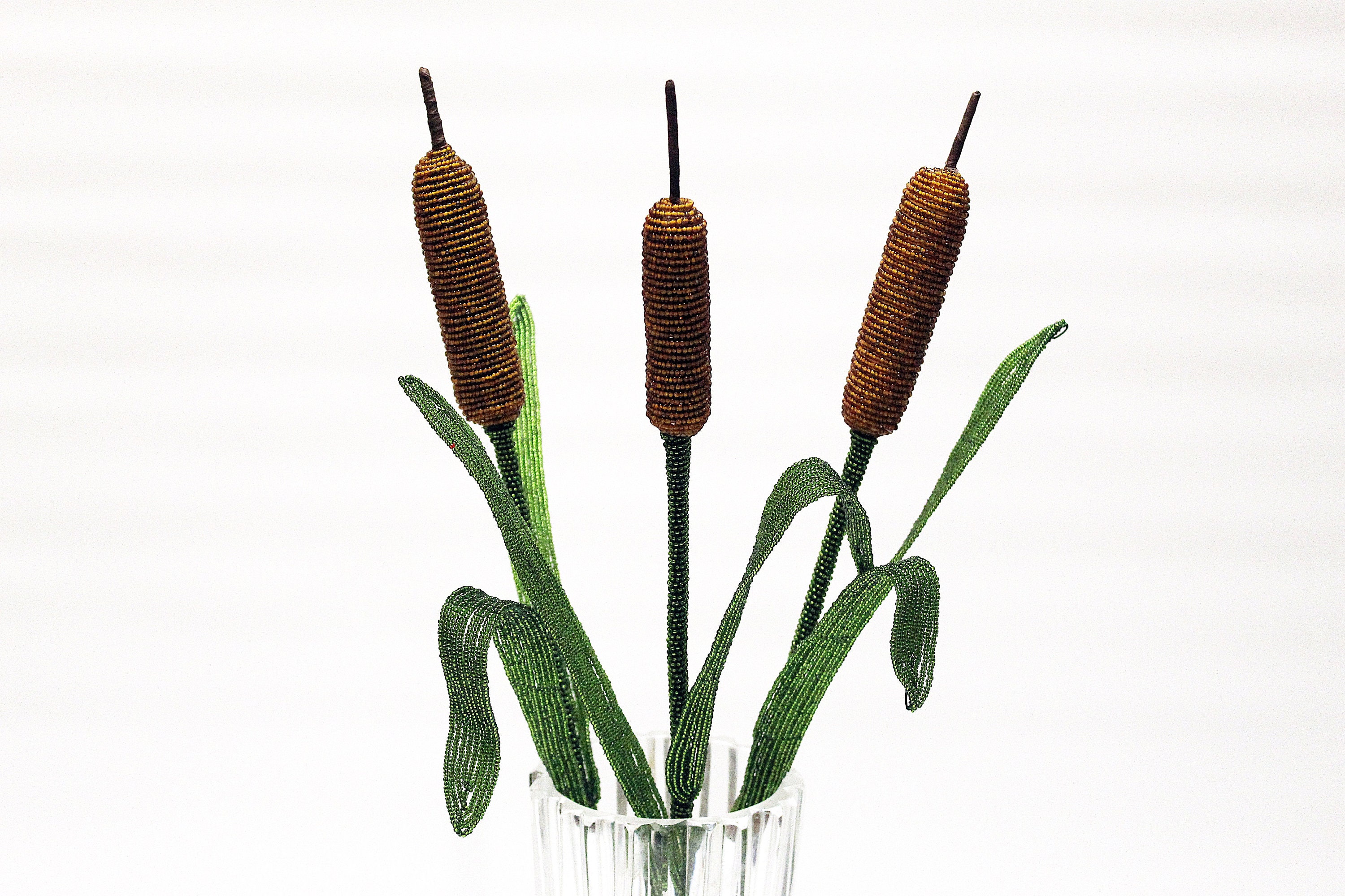 Set of 3 Reeds Reeds Stalks Reeds French Beaded Flower - Etsy