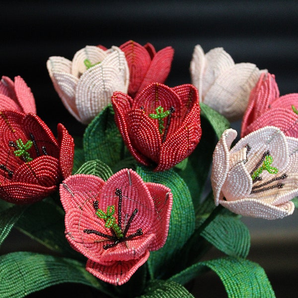 Beaded Tulips - Etsy