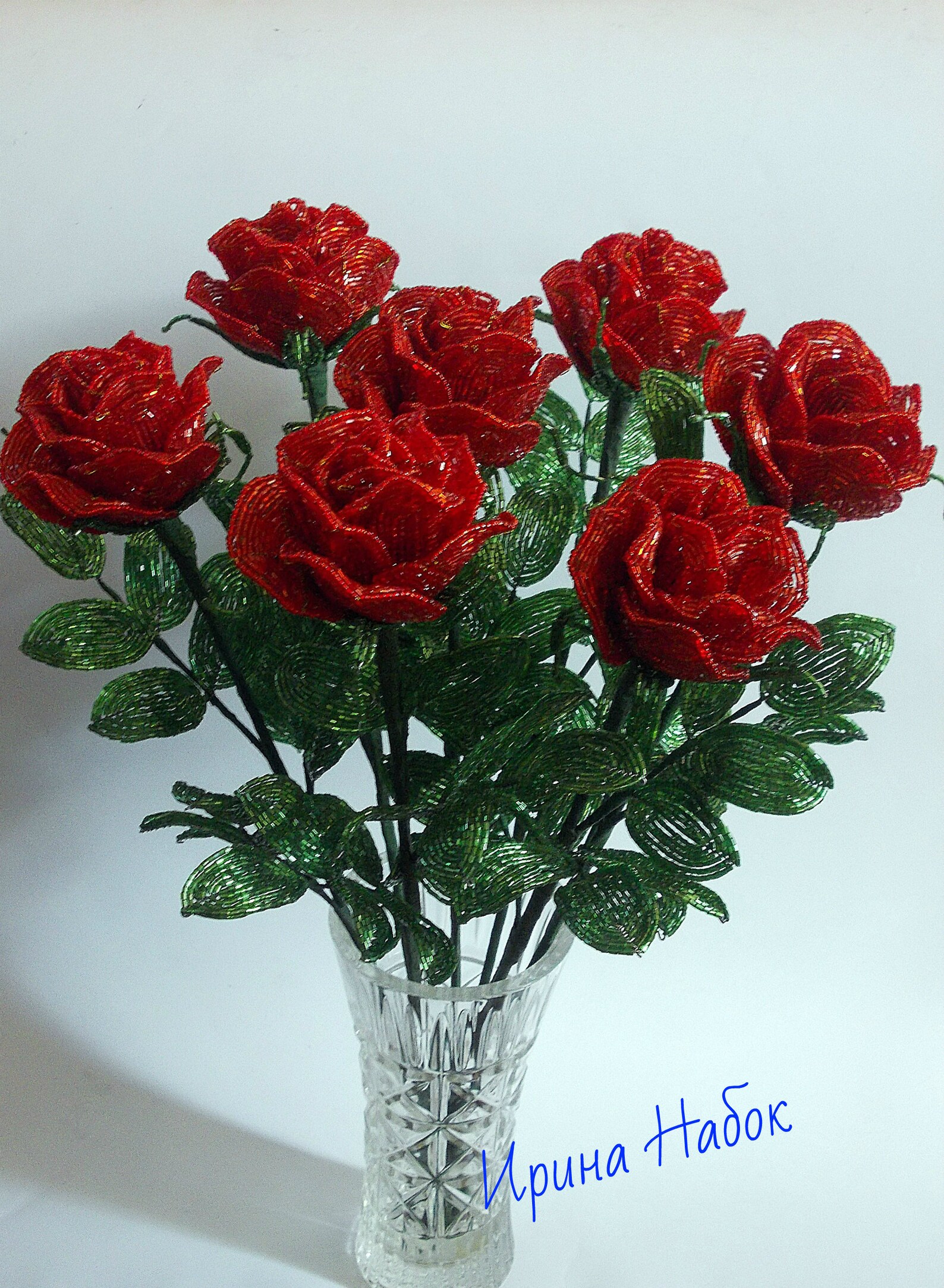 Beaded Flowers Bouquet of Roses From Beads Beaded Roses - Etsy