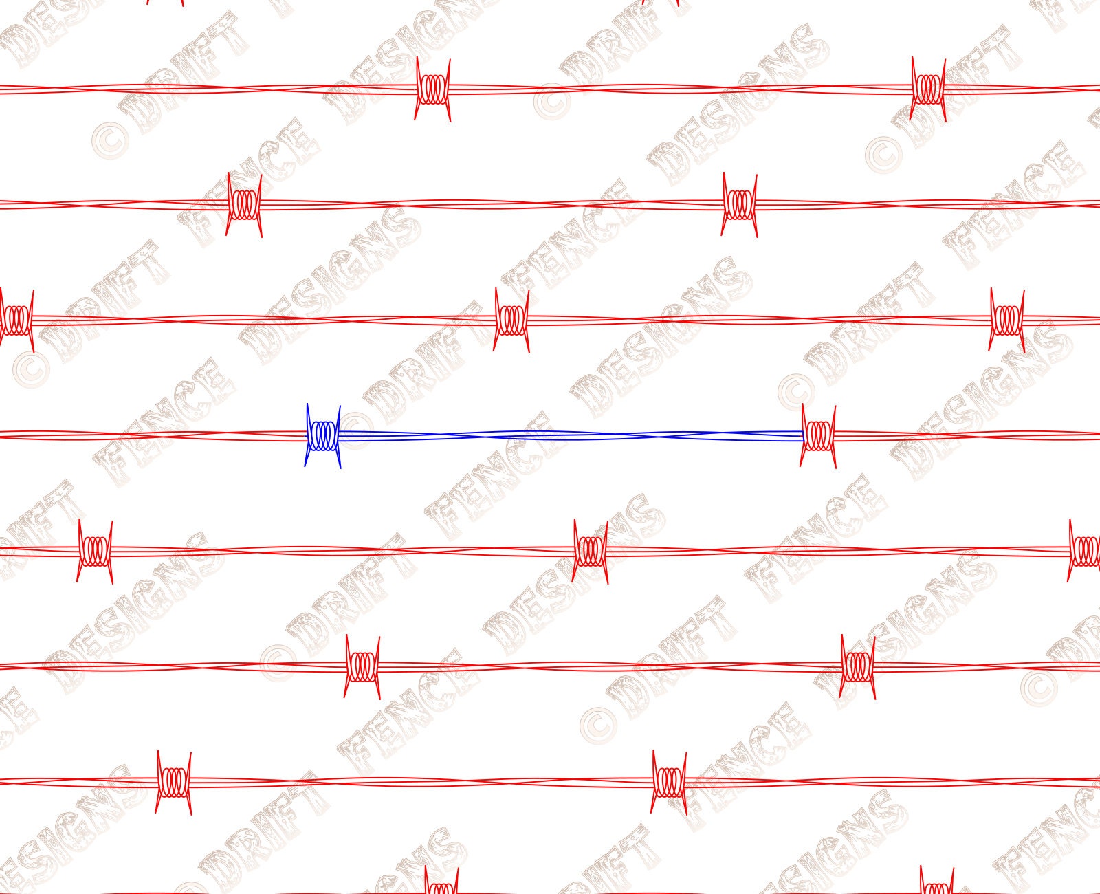 Barbed Wire Continuous Line, Edge to Edge Pantograph for Quilting ...