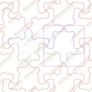 Tessellating Turtles Continuous Line, Edge to Edge Pantograph for ...