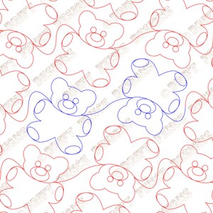 Tumbling Teddy Bears. A Continuous Line of Teddy Bears for an Edge to ...