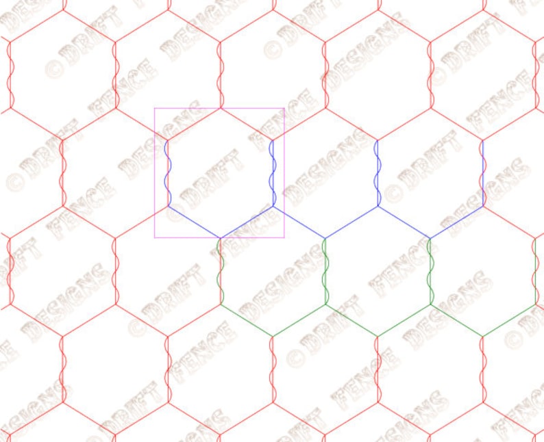 Chicken Wire Continuous Line, Edge to Edge Pantograph for Quilting ...