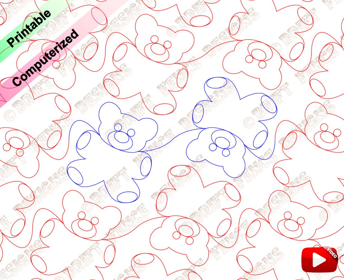 Tumbling Teddy Bears. A Continuous Line of Teddy Bears for an Edge to ...