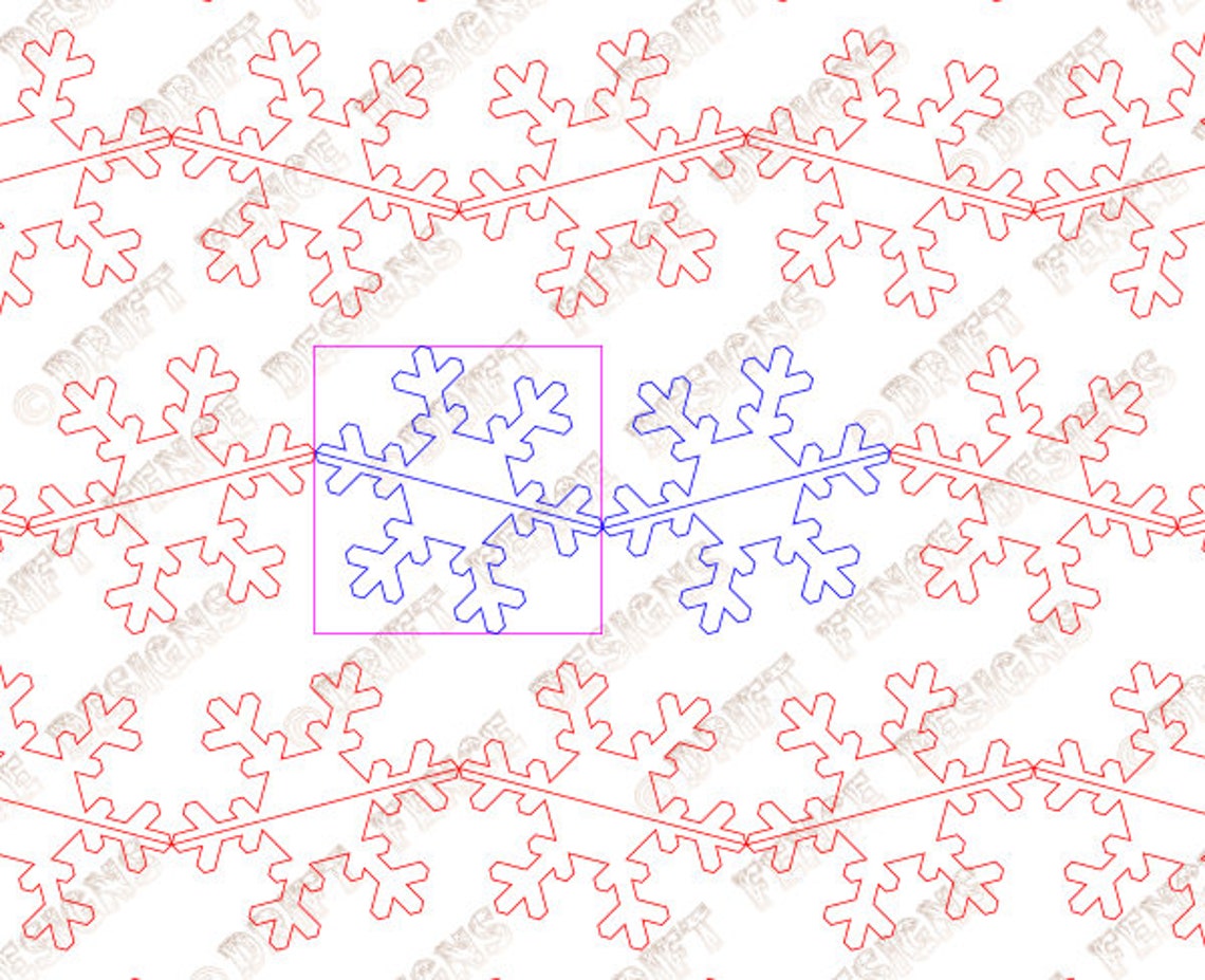 Snowflakes. Continuous Line Edge to Edge Pantographs for - Etsy