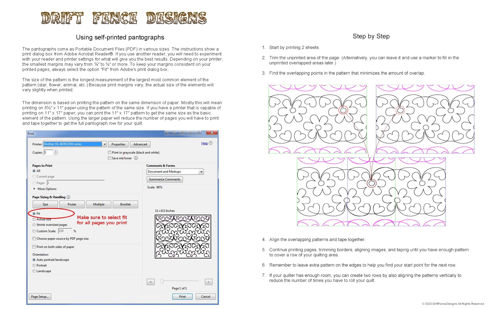 Chicken Wire Continuous Line, Edge to Edge Pantograph for Quilting ...