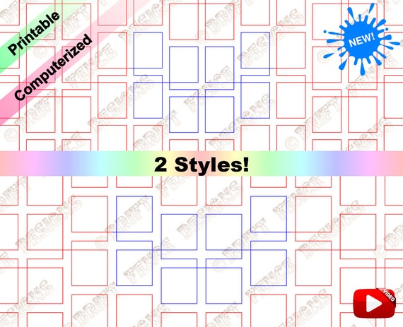 Boxed Sets. Two Box Patterns of Continuous Line Edge to Edge - Etsy