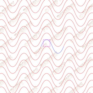 Sine Wave Quilting Pantograph: Continuous Line Edge to Edge (digital ...