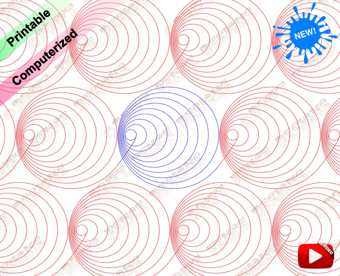 Doppler Spiral in a Continuous Line Edge to Edge Pantograph - Etsy