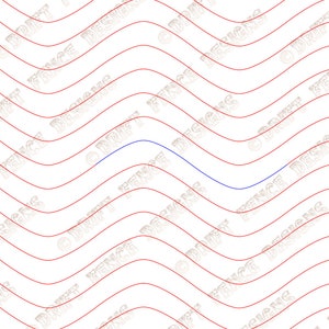 Sine Wave Quilting Pantograph: Continuous Line Edge to Edge (digital ...