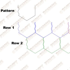 Chicken Wire Continuous Line, Edge to Edge Pantograph for Quilting ...