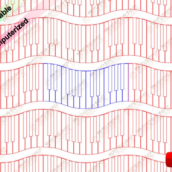 Piano Keyboard Quilt Pattern - Etsy