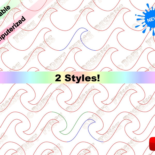 Ocean Wave Quilt Pattern - Etsy