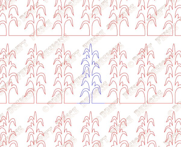 Corn Stalks. 4 Options for Continuous Line Edge to Edge | Etsy