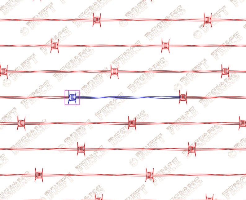 Barbed Wire Continuous Line, Edge to Edge Pantograph for Quilting ...
