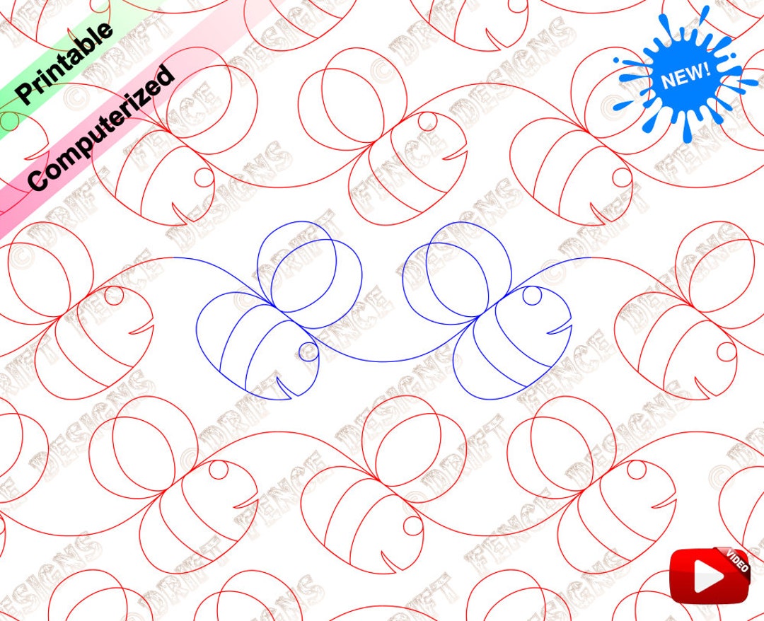 Flight of the Bumblebee. A Continuous Line Edge to Edge - Etsy