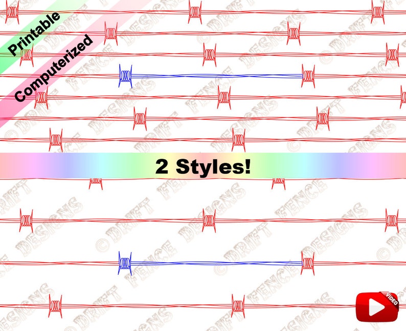 Barbed Wire Continuous Line, Edge to Edge Pantograph for Quilting ...