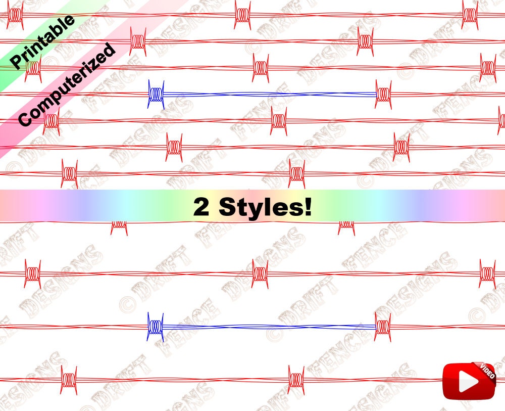 Barbed Wire Continuous Line, Edge to Edge Pantograph for Quilting ...