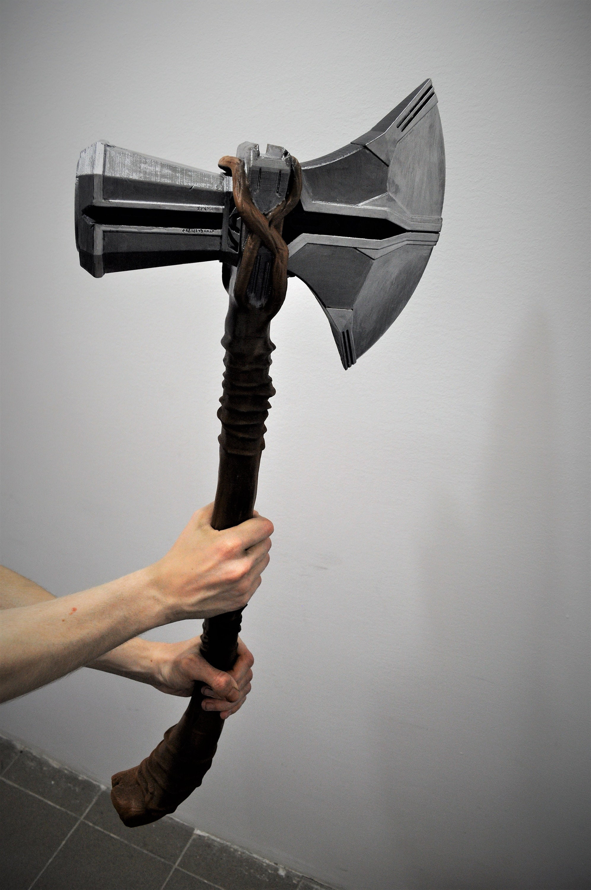 Infinity War Thor Stormbreaker Hammer Replica - Hand Painted PLA ...