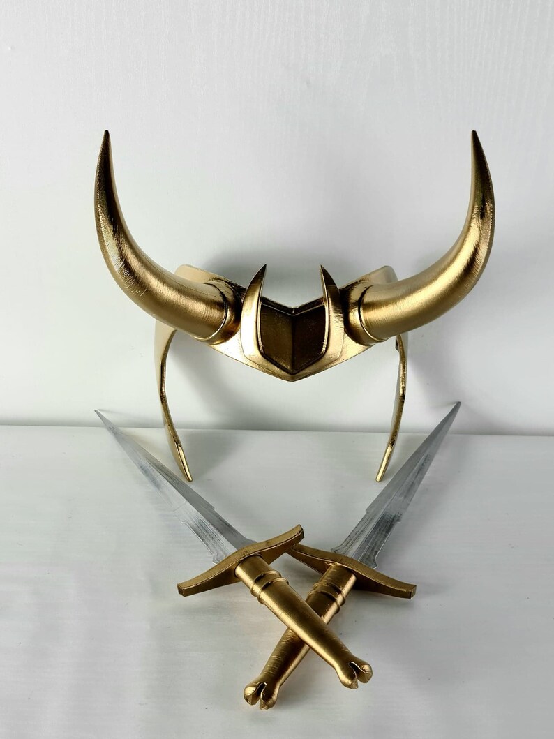 Wearable Loki Horns and Dagger From Marvel TV Show 3dprinted | Etsy