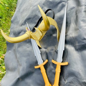 Wearable Loki Horns and Dagger From Marvel TV Show 3dprinted - Etsy