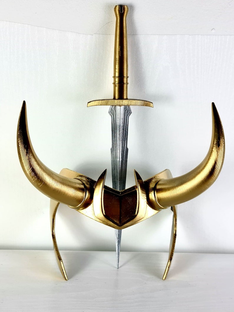 Wearable Loki Horns and Dagger From Marvel TV Show 3dprinted | Etsy