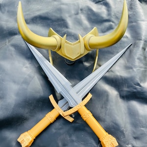 Wearable Loki Horns and Dagger From Marvel TV Show 3dprinted - Etsy