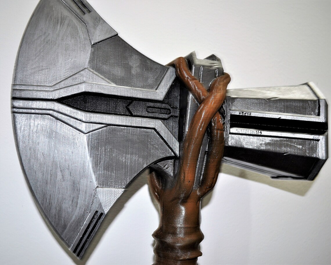 Infinity War Thor Stormbreaker Hammer Replica - Hand Painted PLA ...