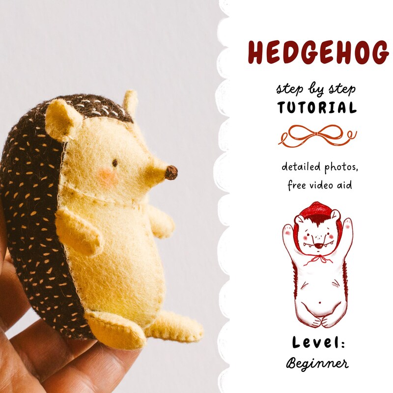 Hedgehog Felt - Etsy