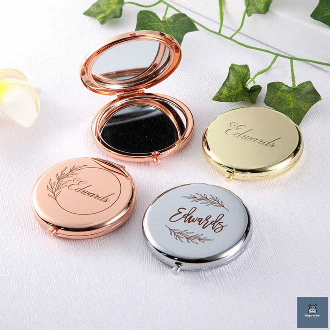 Customized Bridesmaid Mirror Custom Engraved Mirror Bridal - Etsy