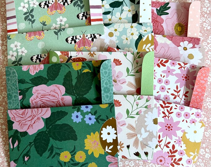 Paper Pocket Pouch W/pocket & Tag/planner/packaging/gift Idea - Etsy